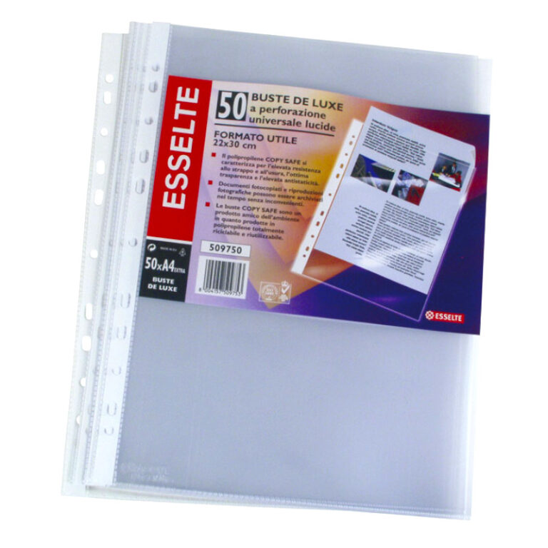 Fascikl uloži A4 PVC UR 90 my A4 sjajni ESSELTE 509750 prozirni set 50 ...